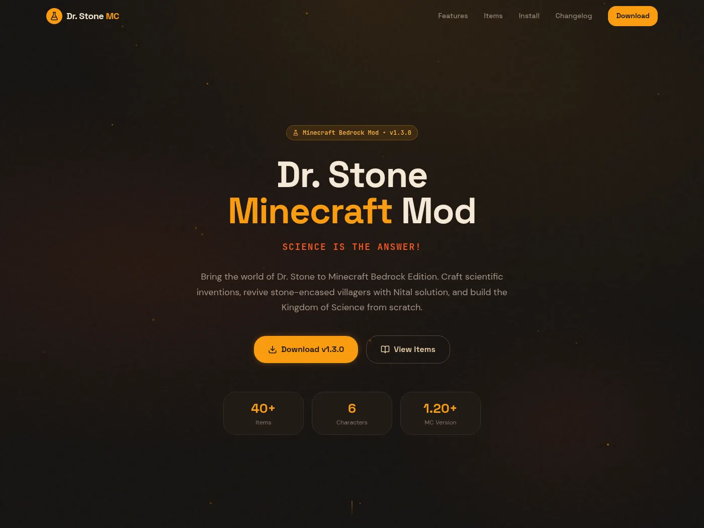 Dr. Stone Minecraft Mod
