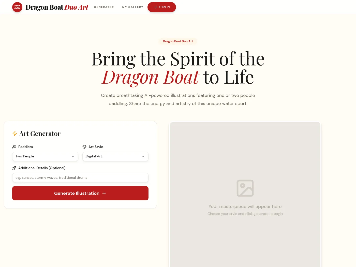Dragon Boat Duo Art