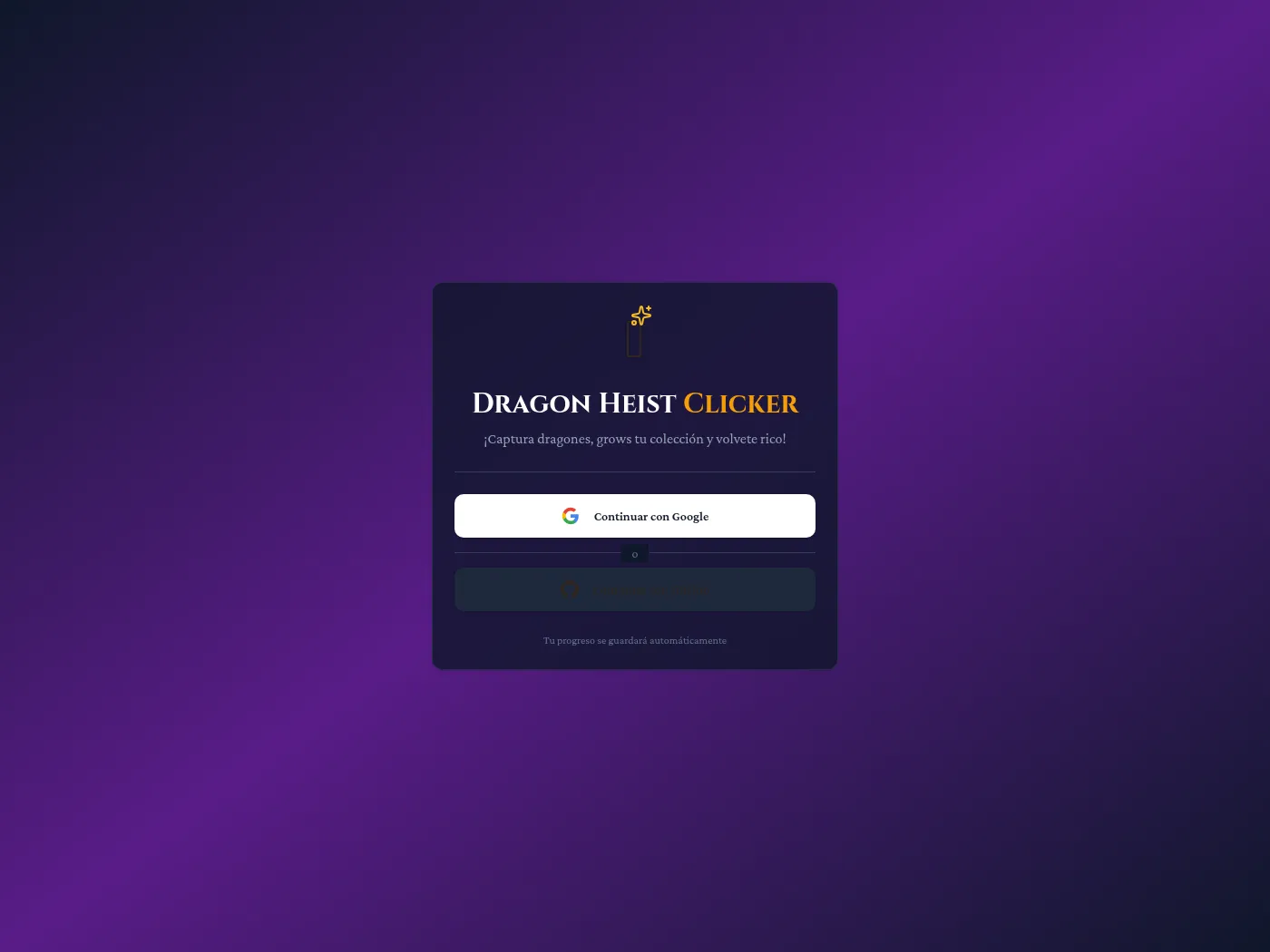 Dragon Heist Clicker
