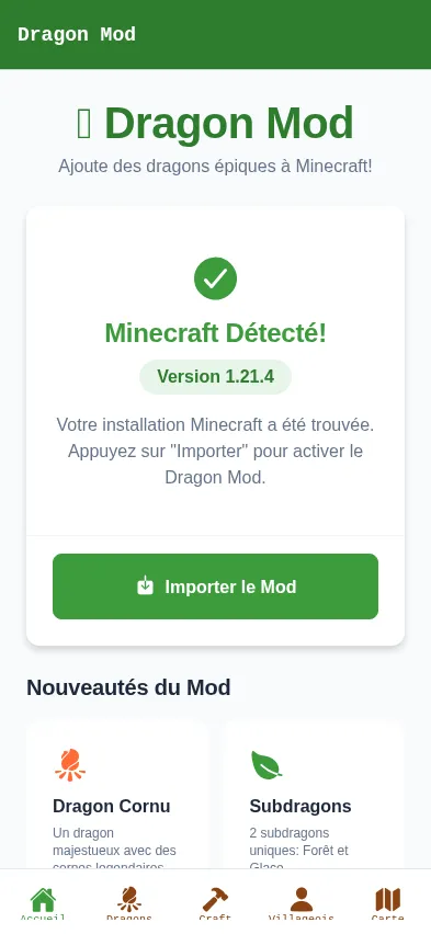Dragon Minecraft Mod App