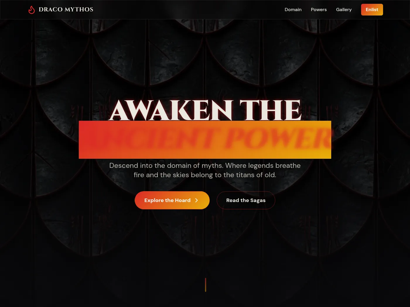 Dragon Theme Website