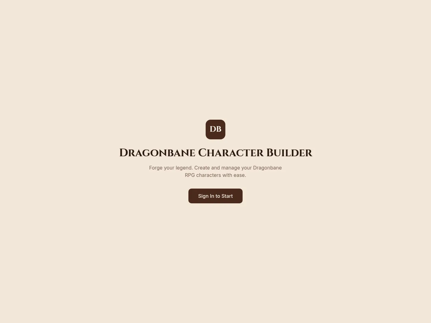 Dragonbane Character Builder