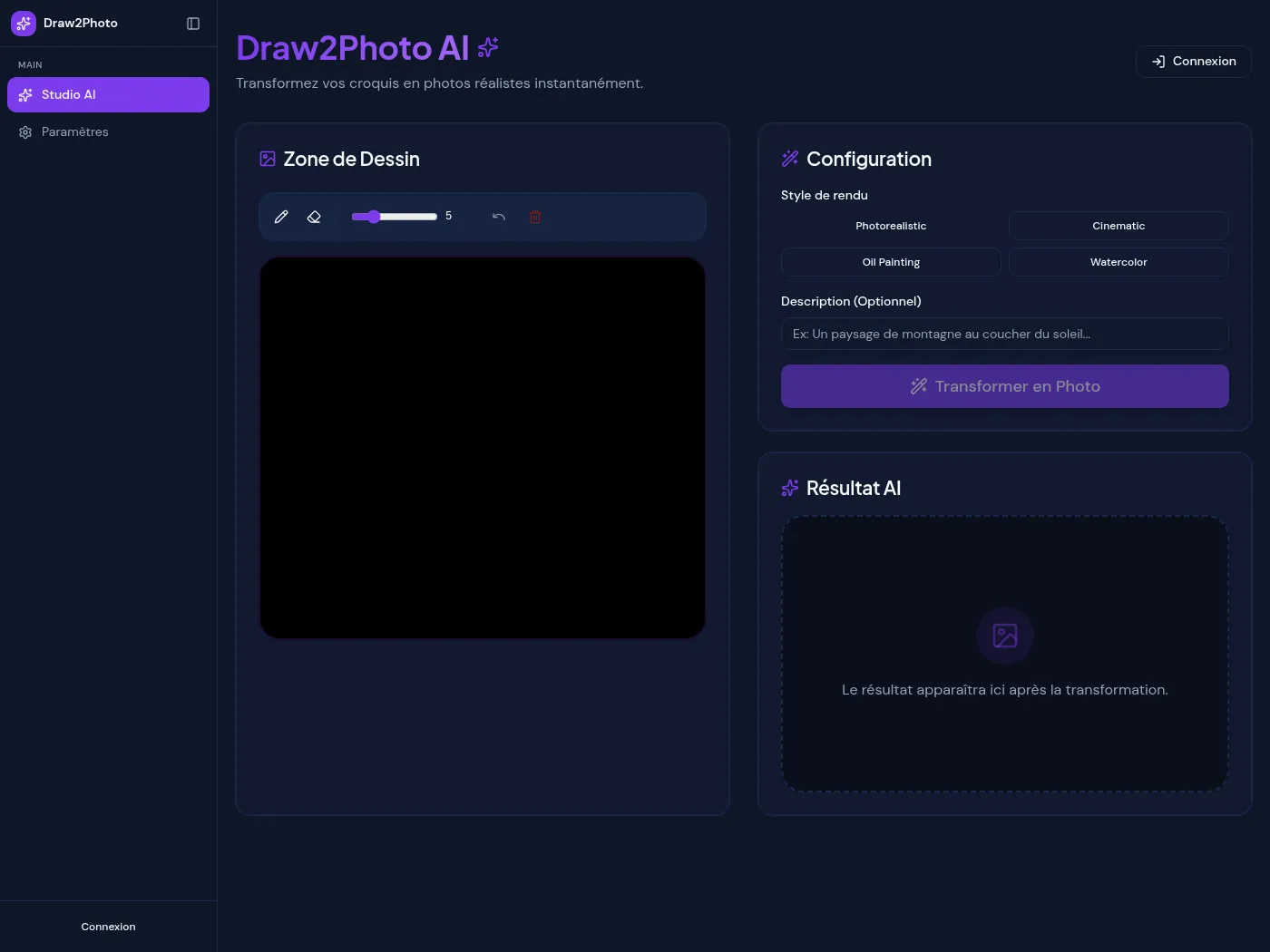 Draw2Photo AI
