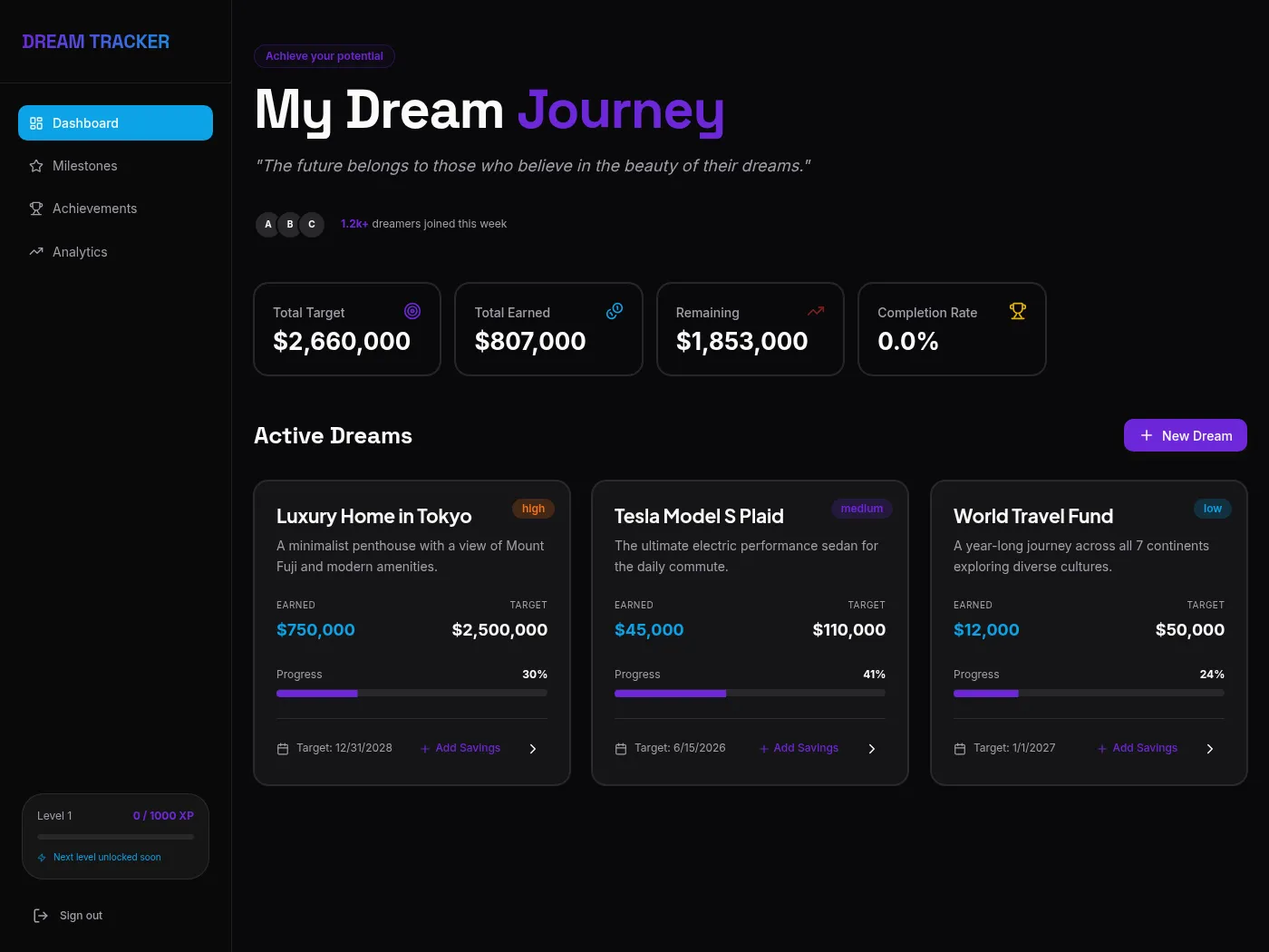 Dream Tracker