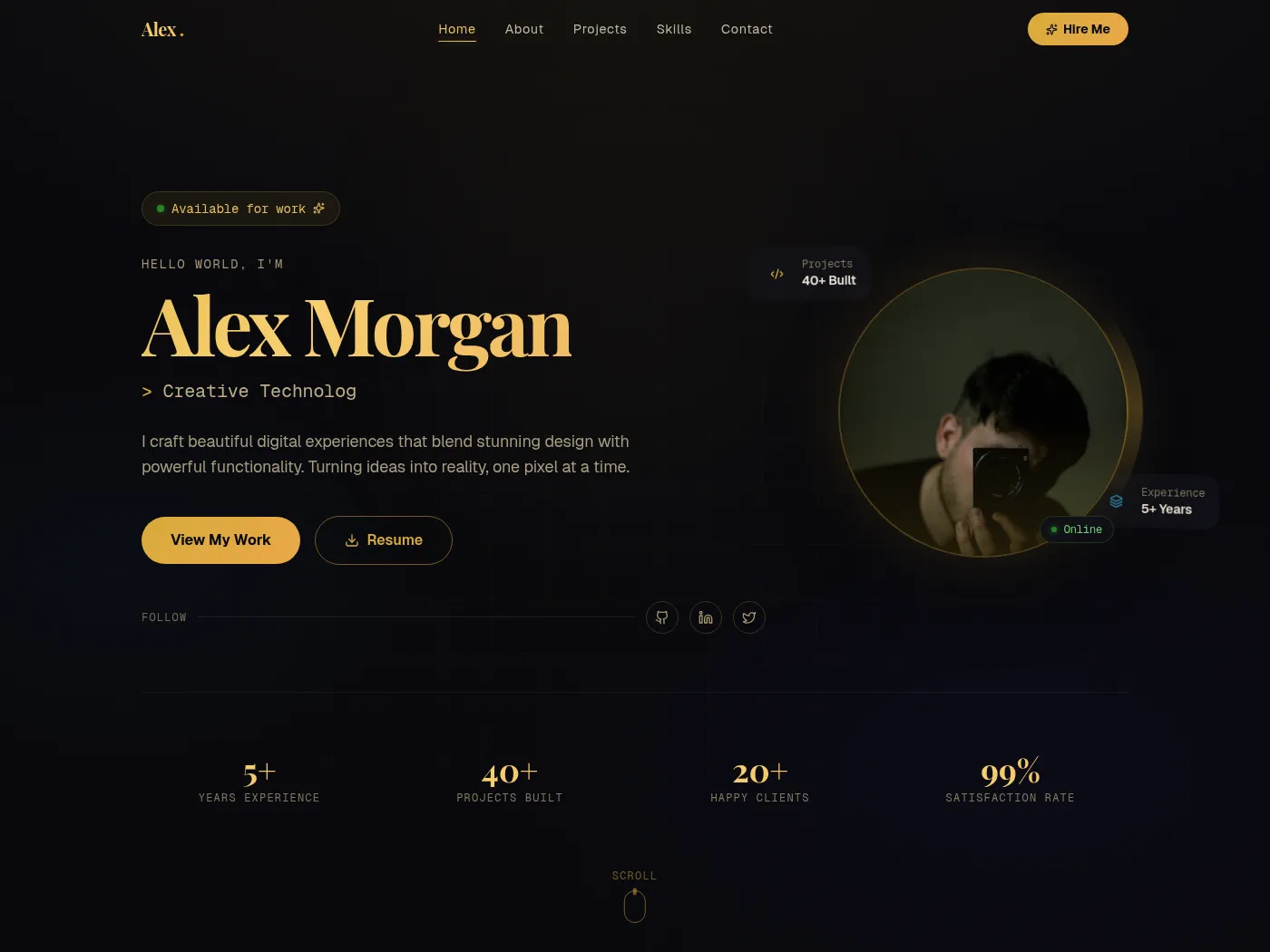 Dreamfolio Personal Site