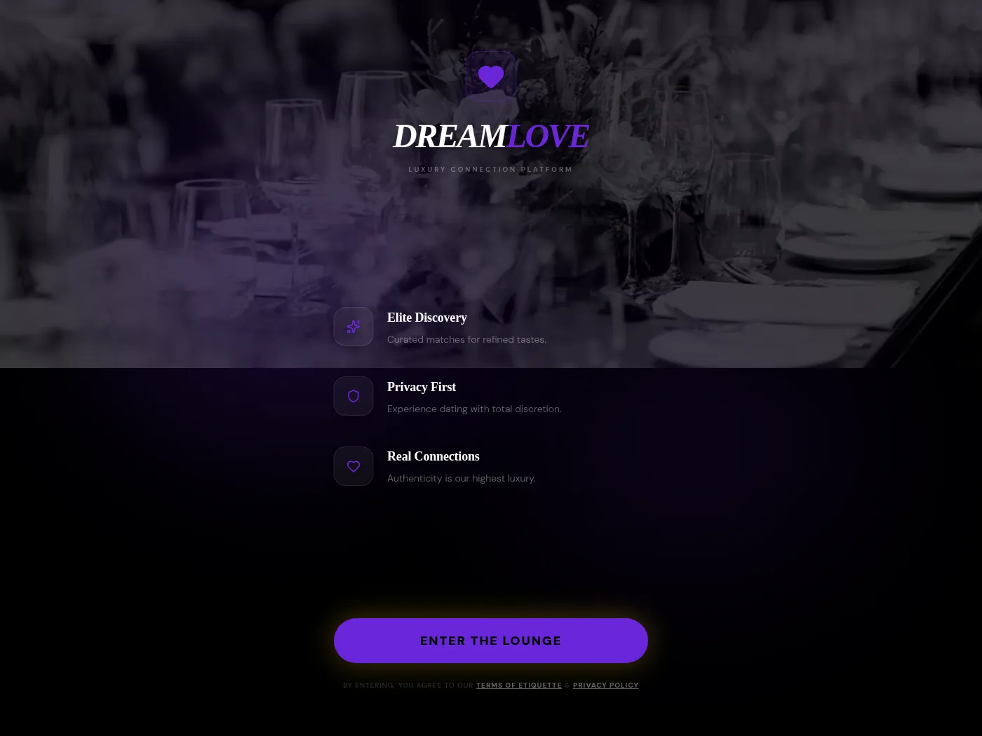 DreamLove Dating Web App