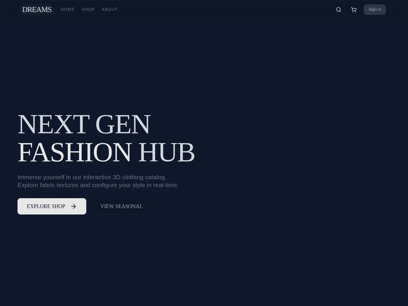 Dreams 3D Shopping Hub