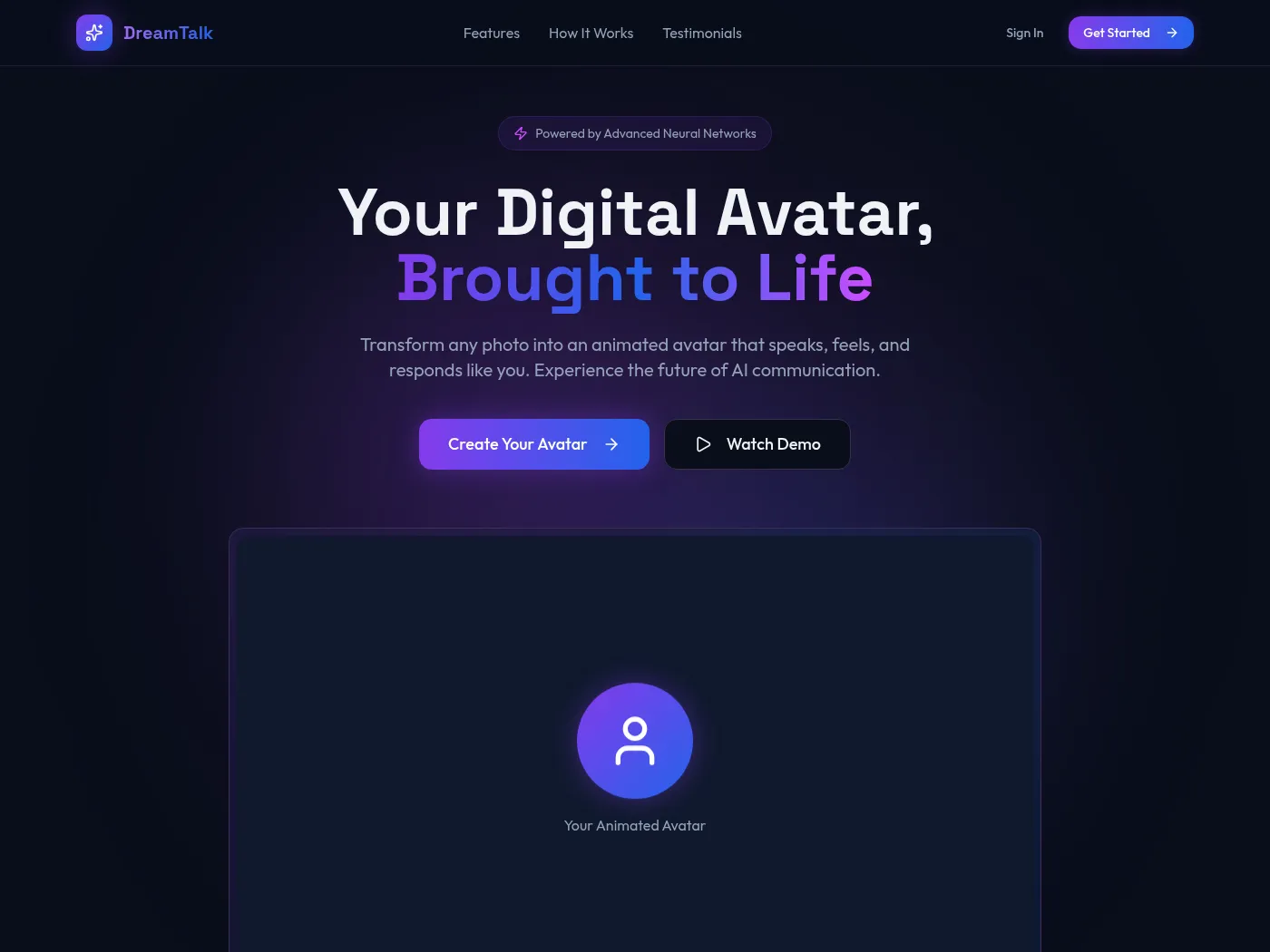 DreamTalk AI Avatar Chat