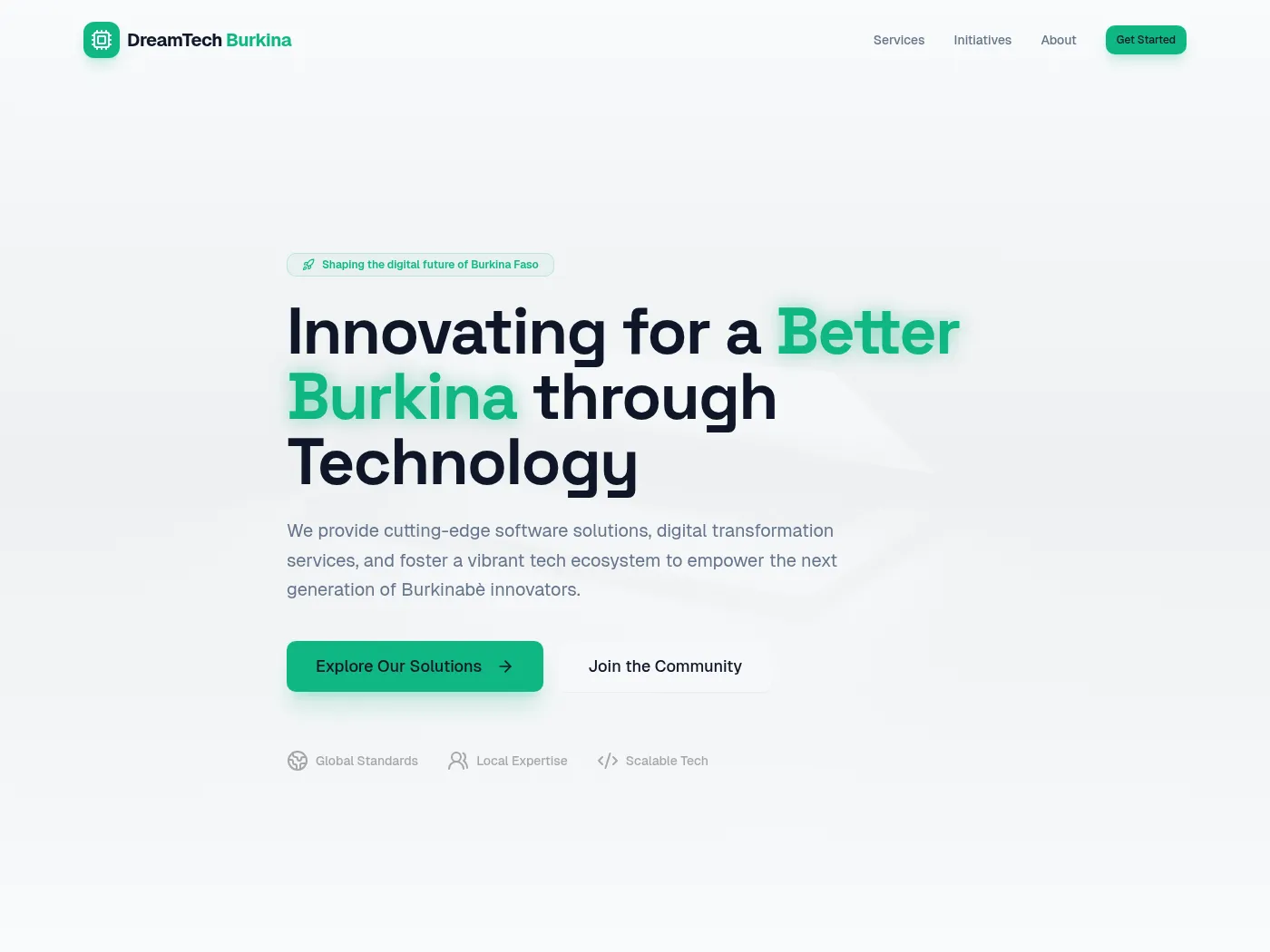 DreamTech Burkina Website
