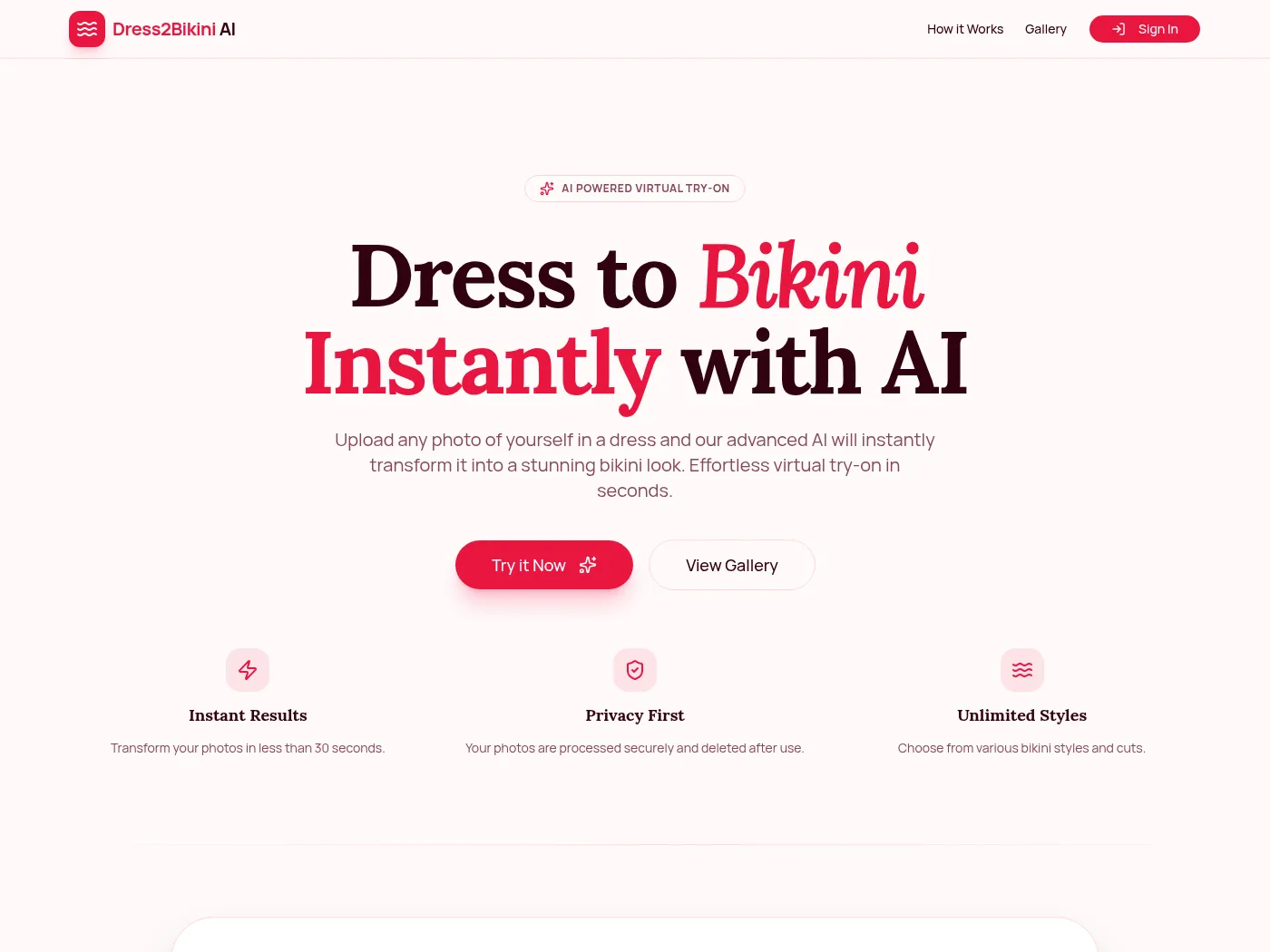 Dress2Bikini AI