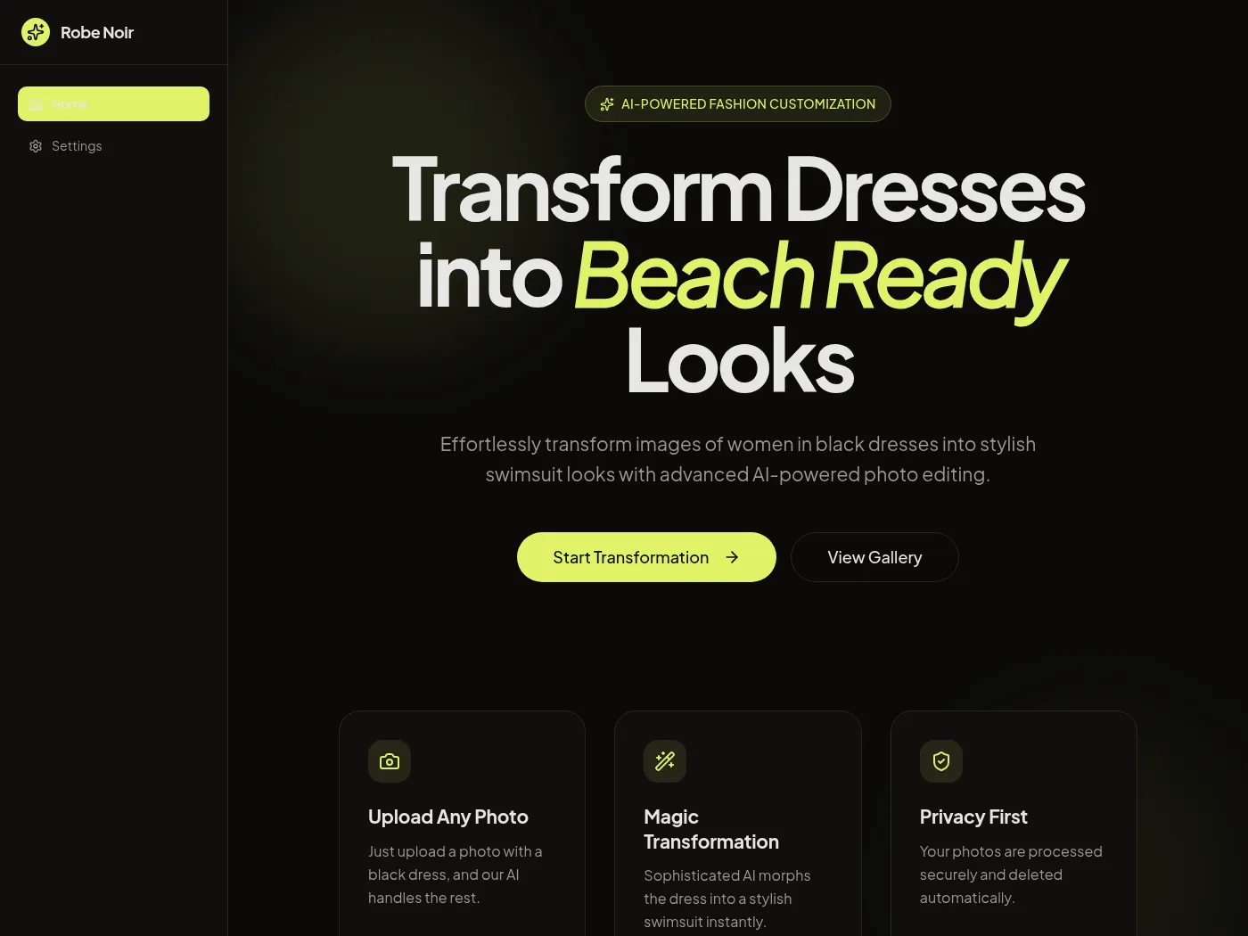 Robe Noir Transformation
