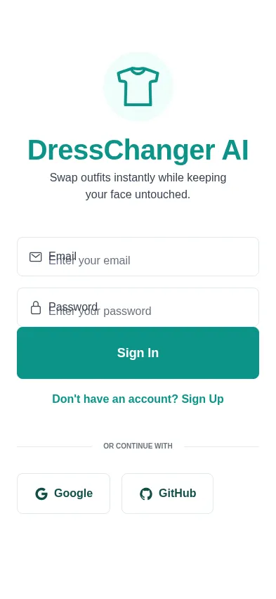 DressChanger AI App