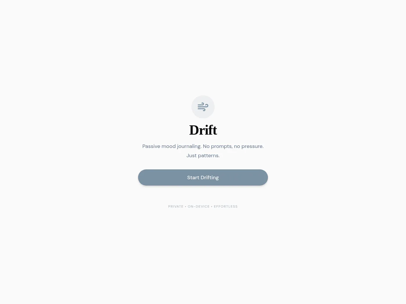 Drift Mood Journal