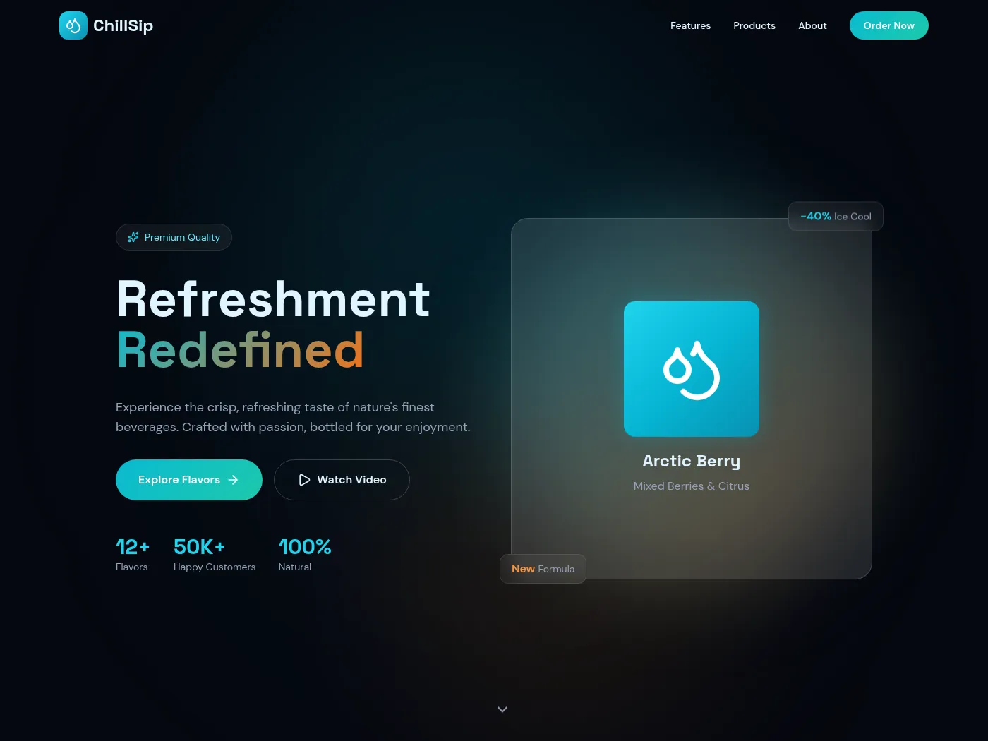 ChillSip Landing Page