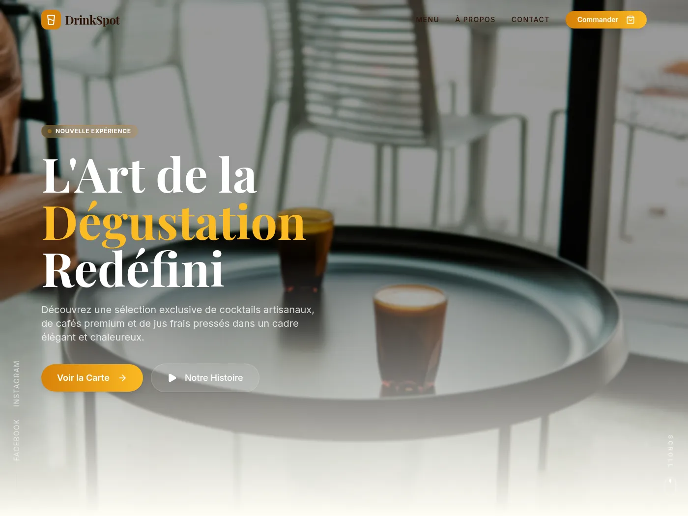 DrinkSpot Restaurant Site