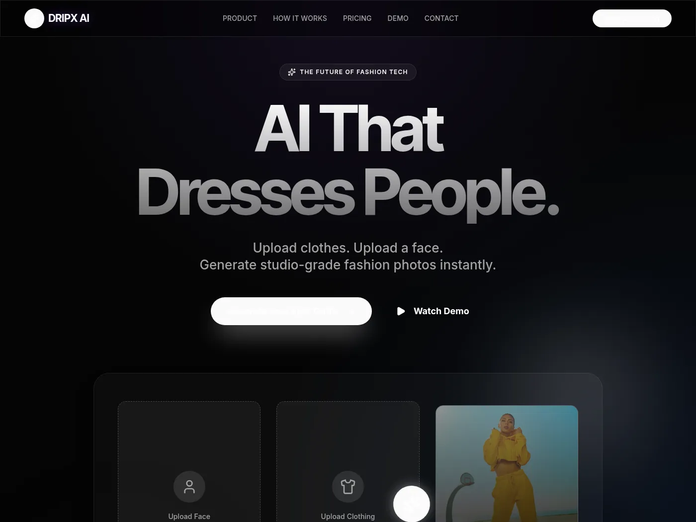 DRIPX AI Landing Page
