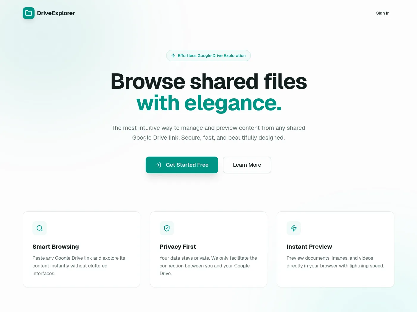 Google Drive Link Explorer