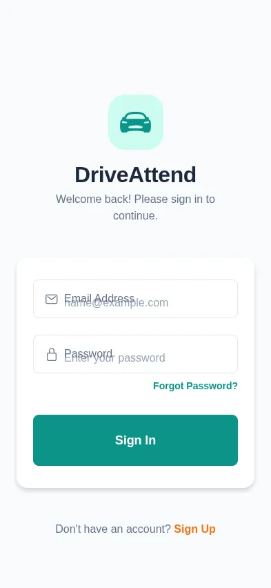 DriveAttend Smart Attendance