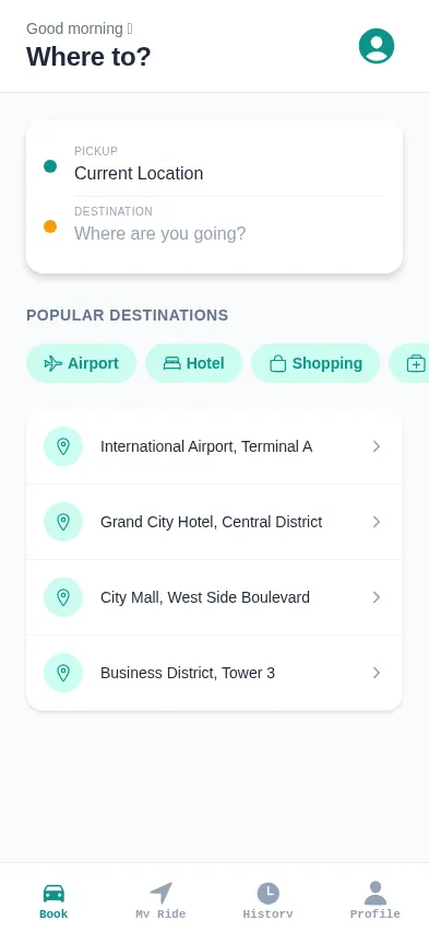 RideBooker Mobile