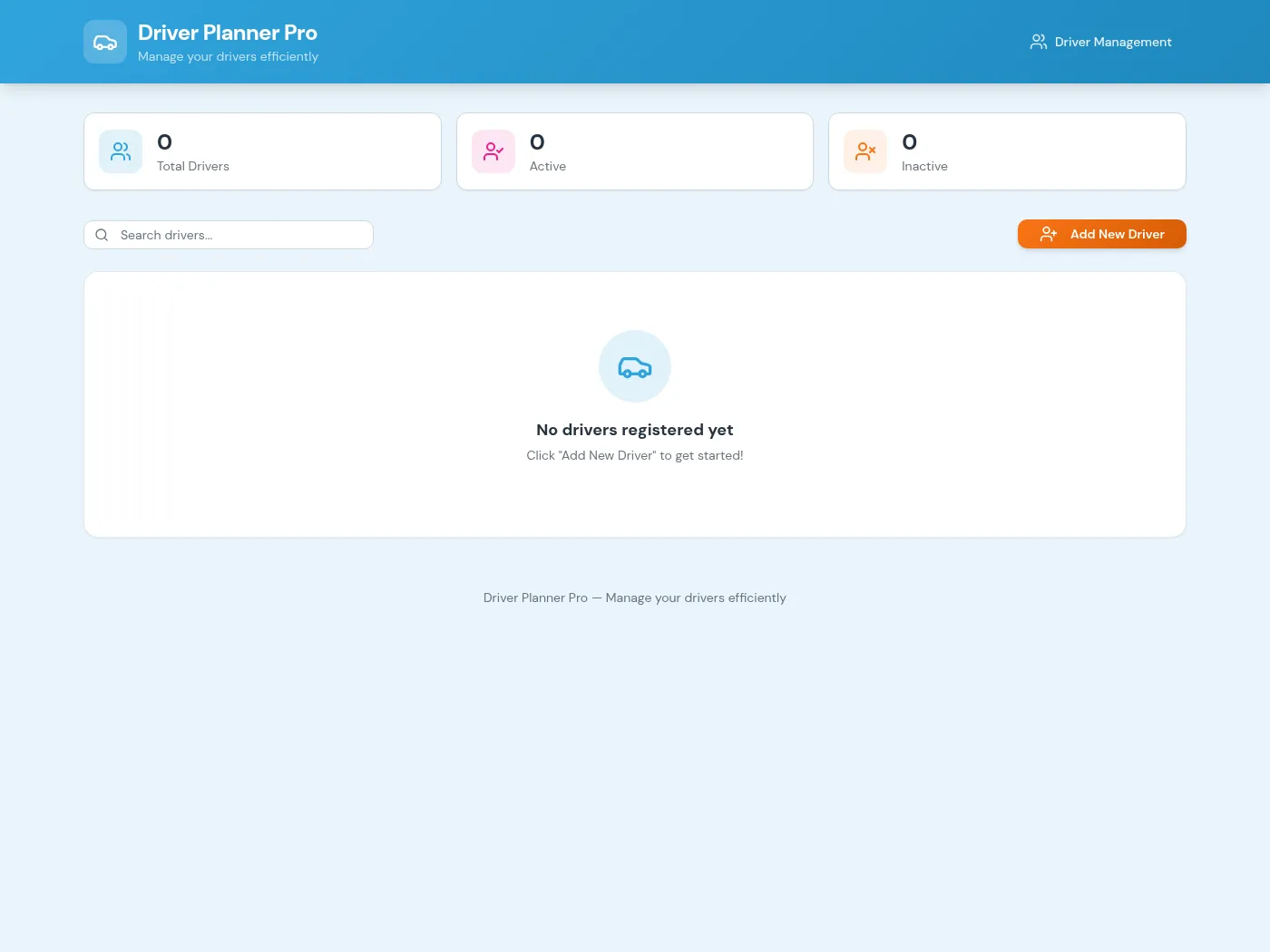 Driver Planner Pro