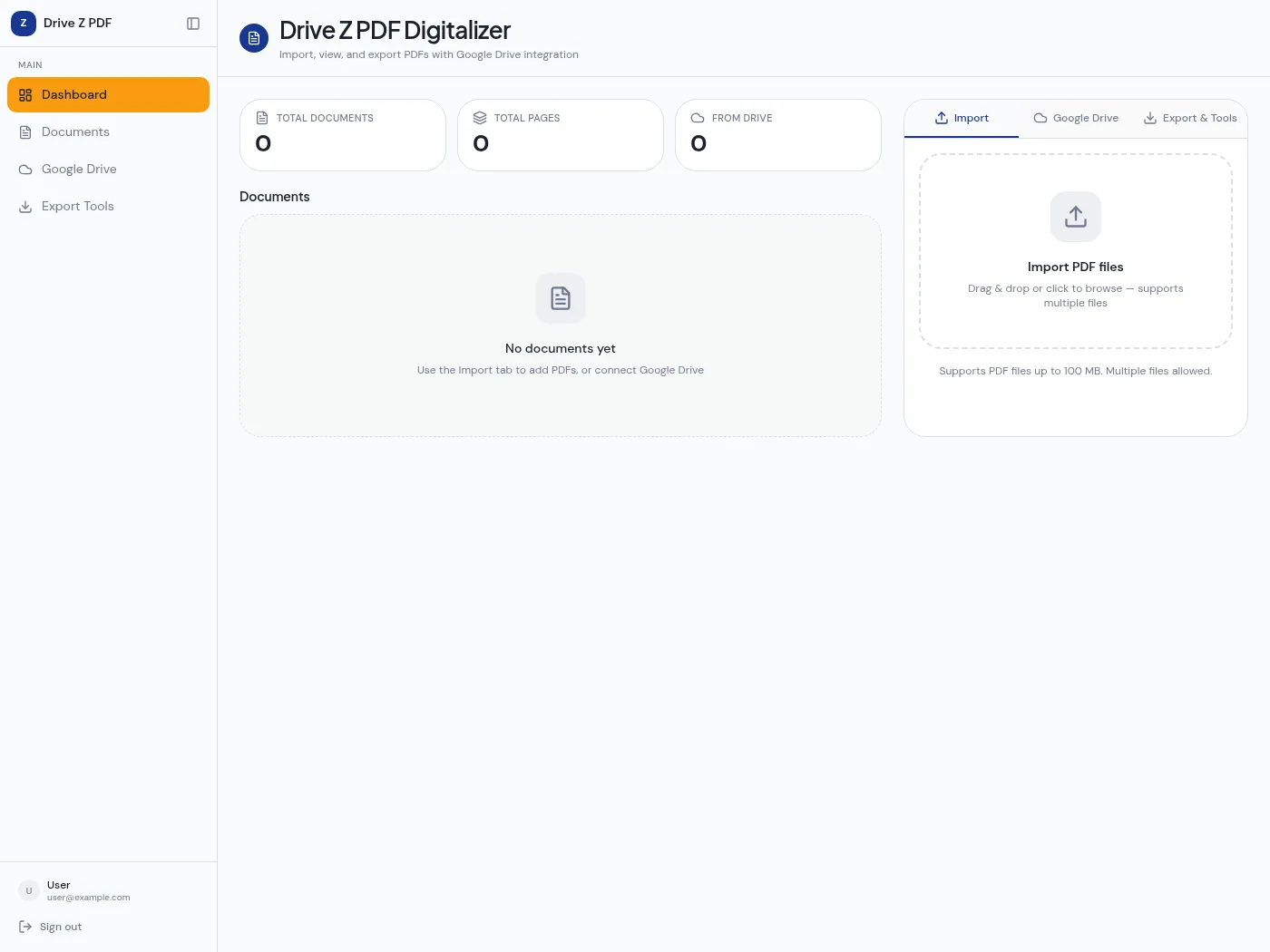 Drive Z PDF Digitalizer