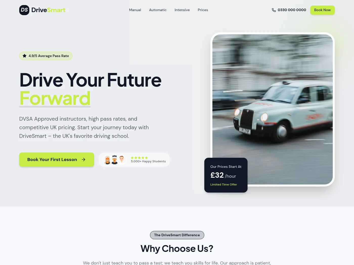 DriveSmart Lead Website