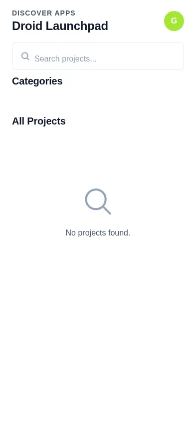 DroidApp Launchpad