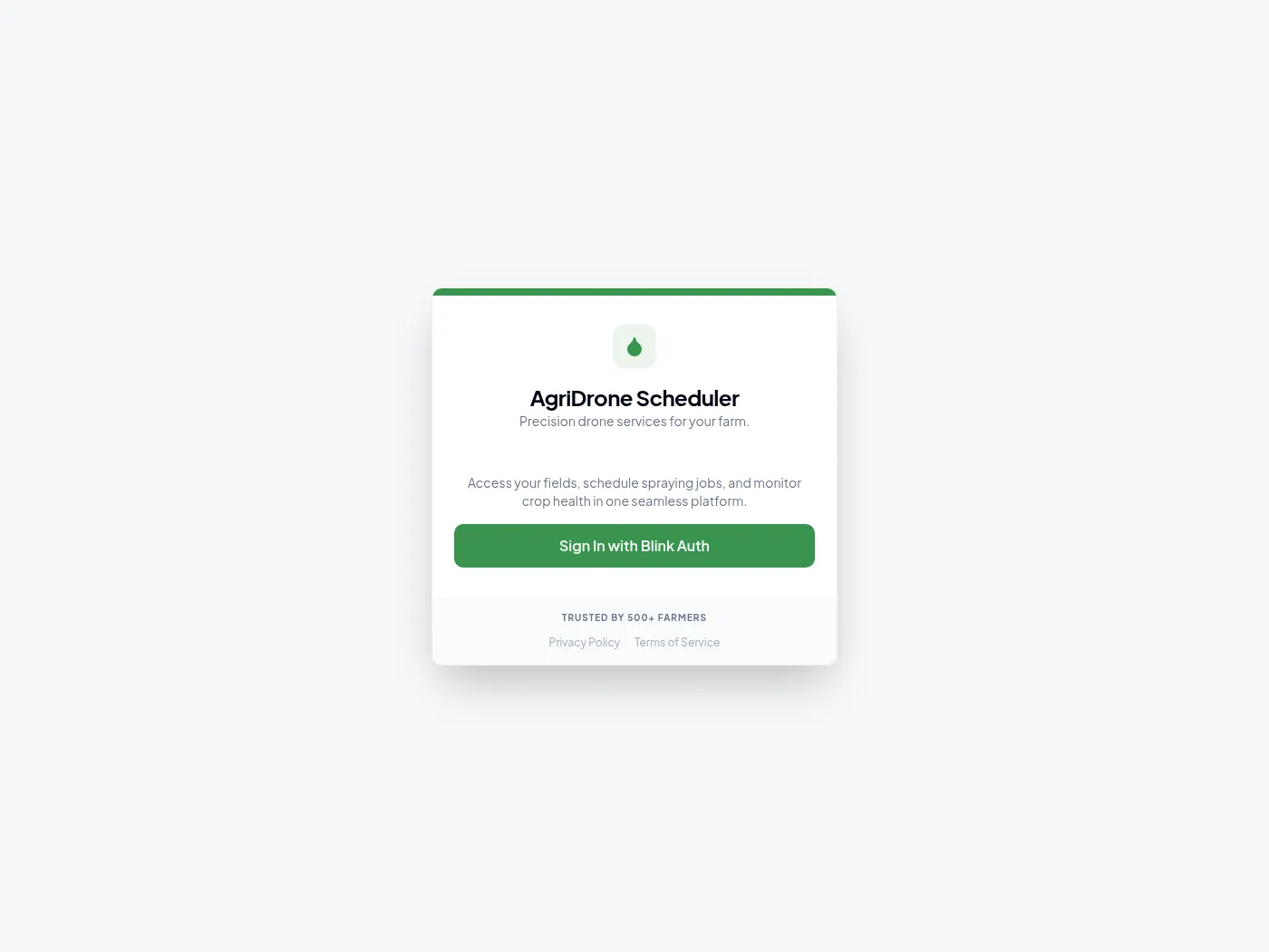 AgriDrone Scheduler
