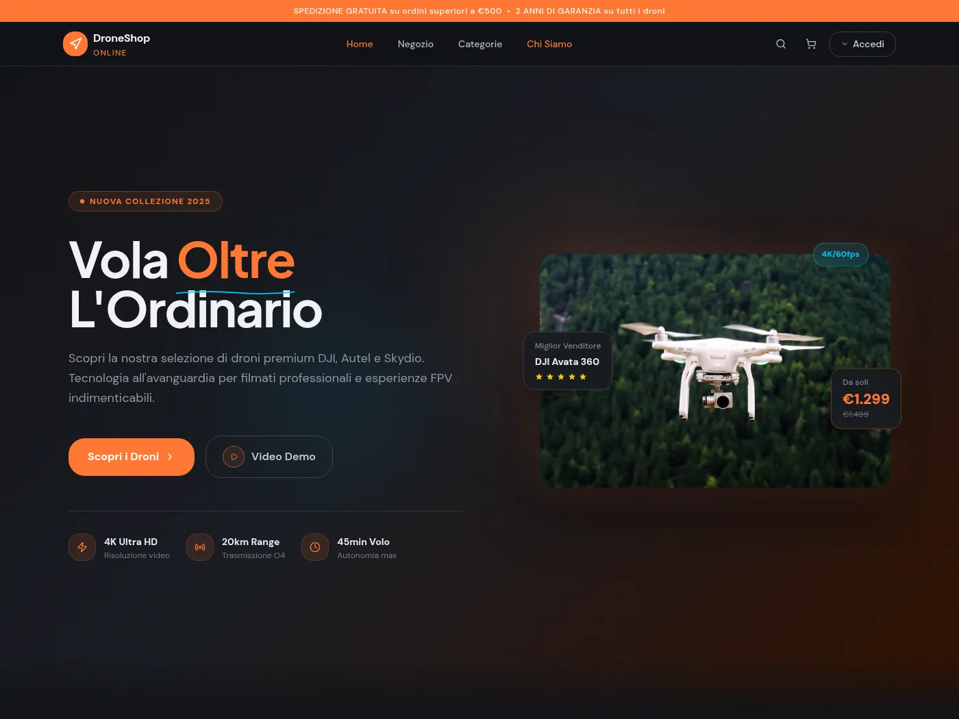 DroneShop Online