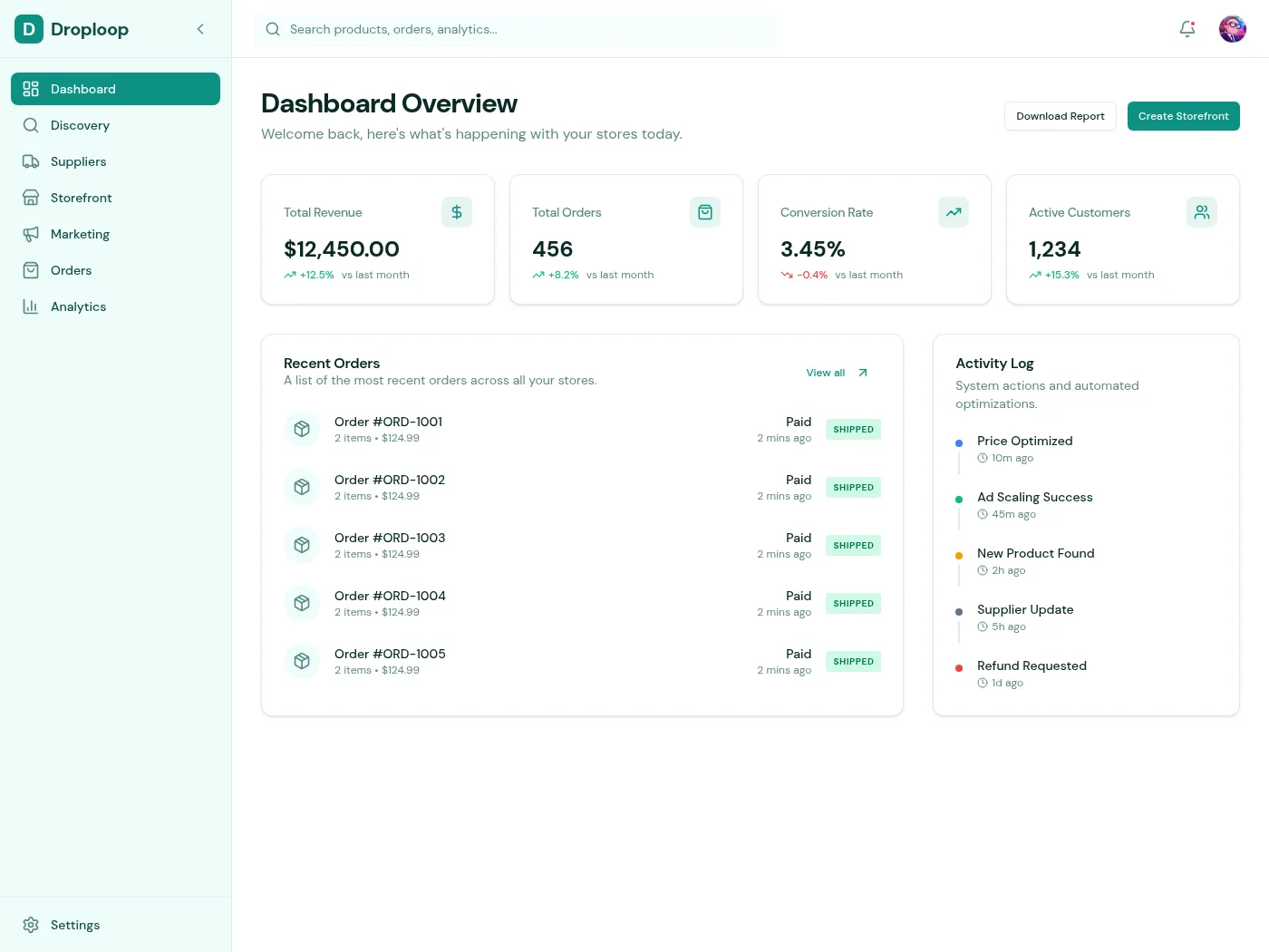 Droploop SaaS Platform