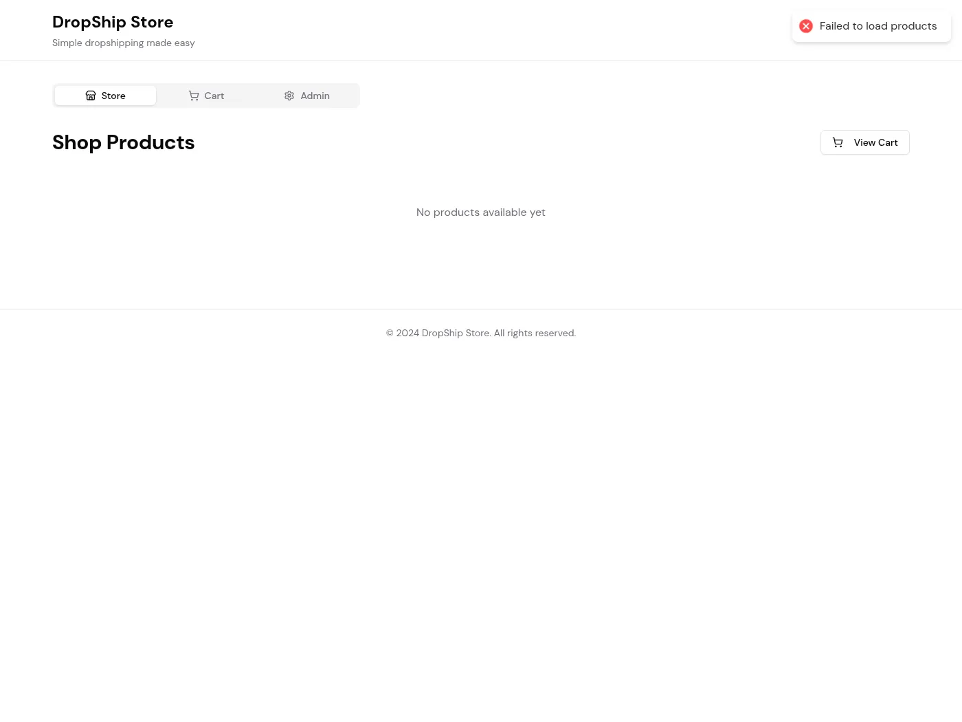 DropShip Simple Store