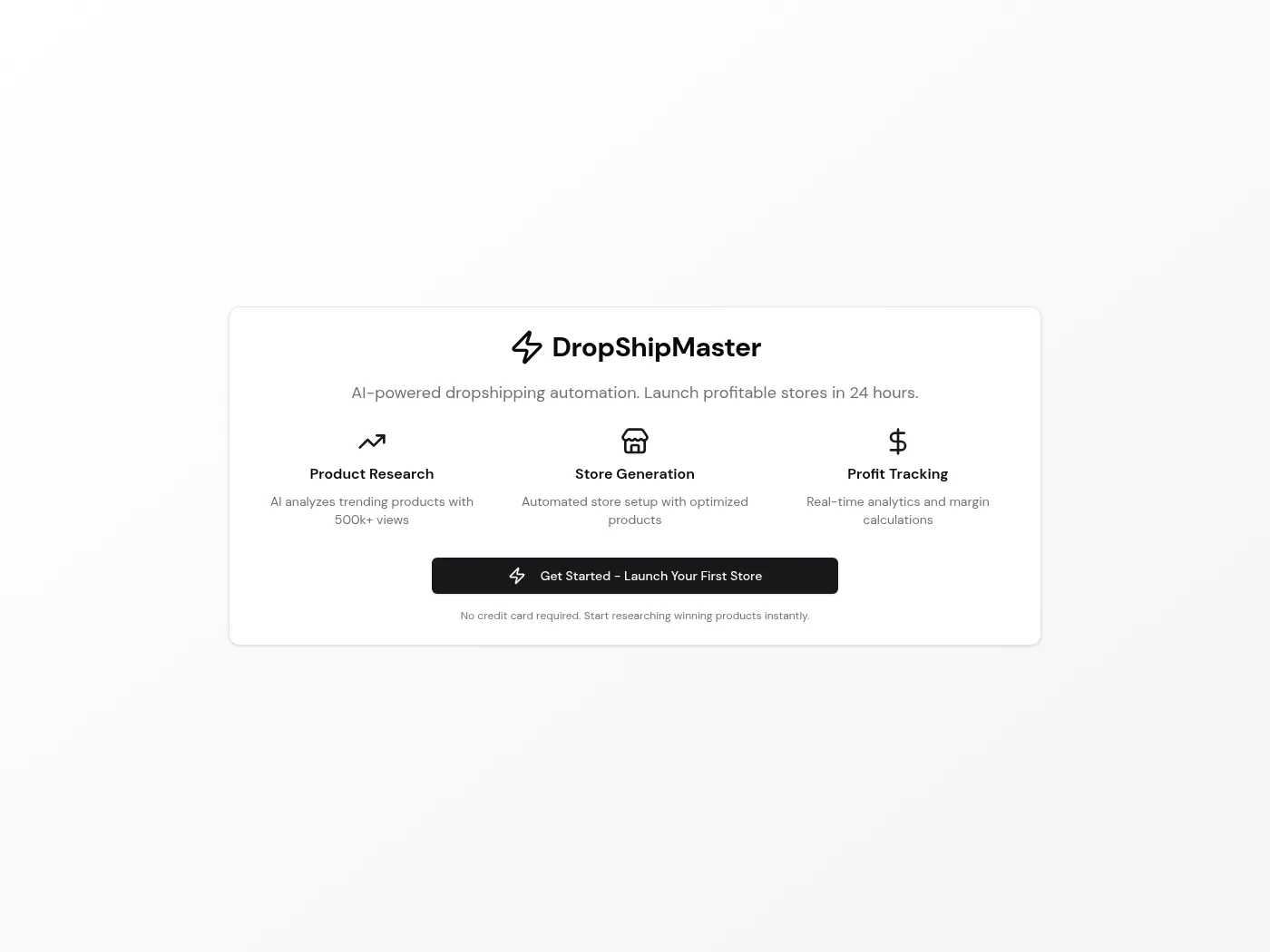DropShipMaster AI Agent