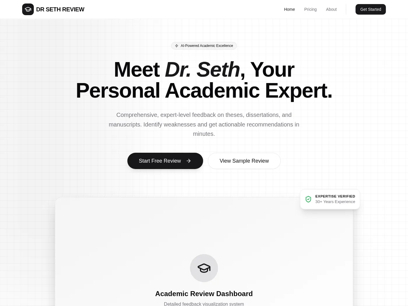 Dr. Seth Review Platform