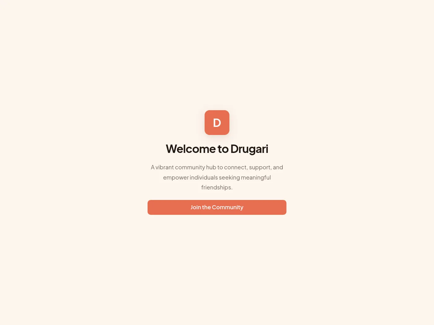 Drugari Community Hub
