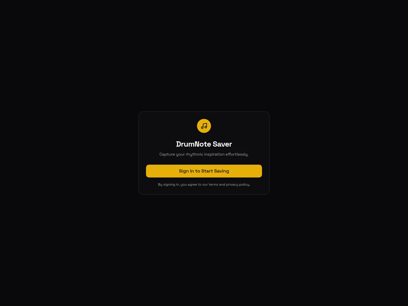 DrumNote Saver