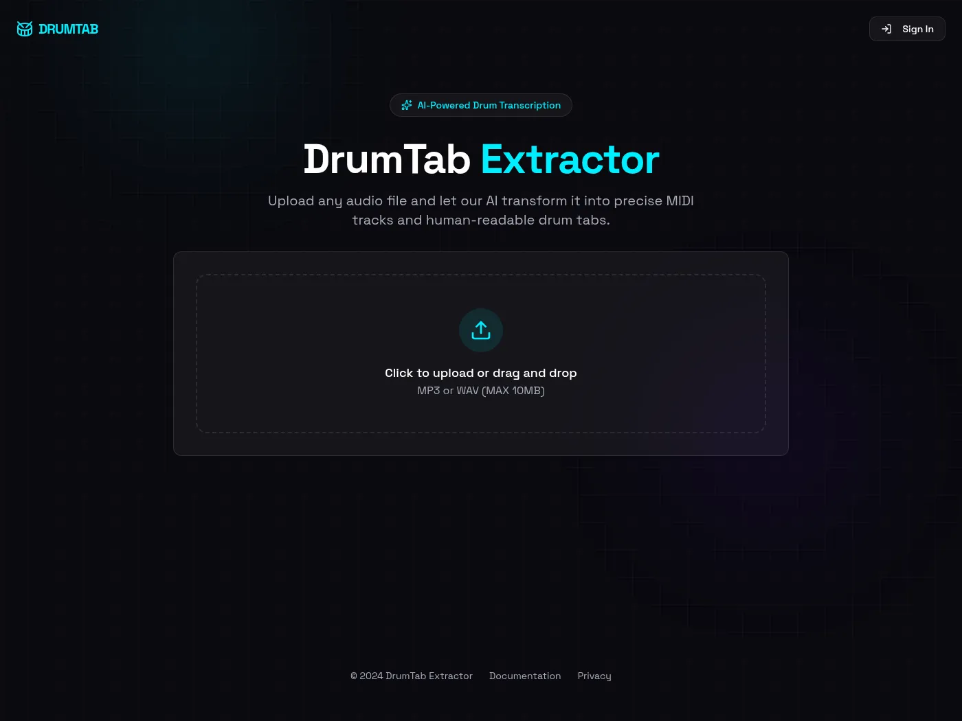 DrumTab Extractor