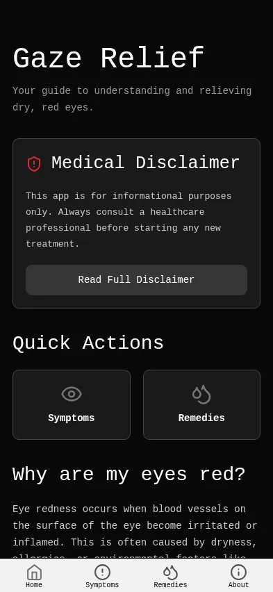 Dry Eye Relief App