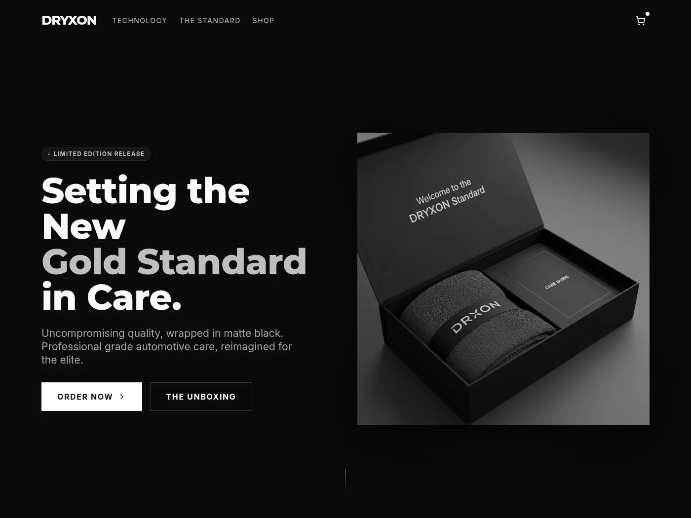 DRYXON E-Commerce Landing