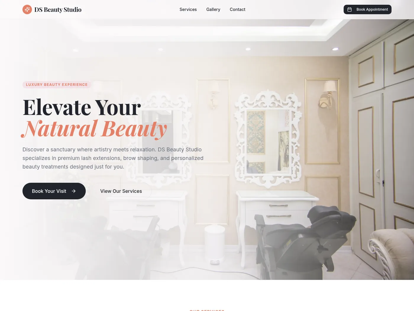 DS Beauty Studio Site