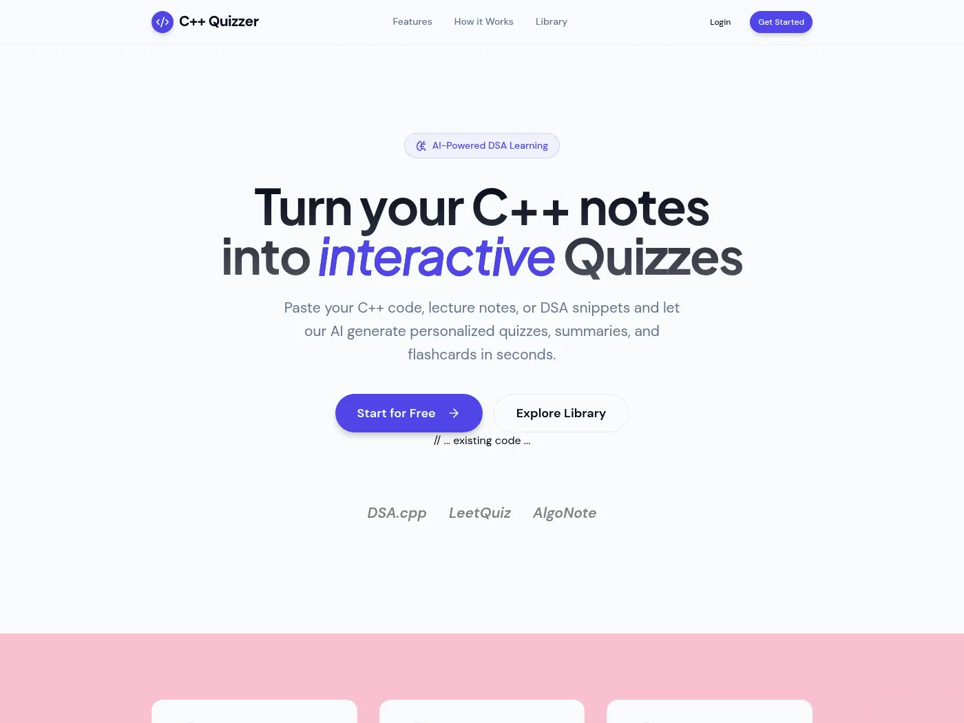 DSA C++ Quiz Platform