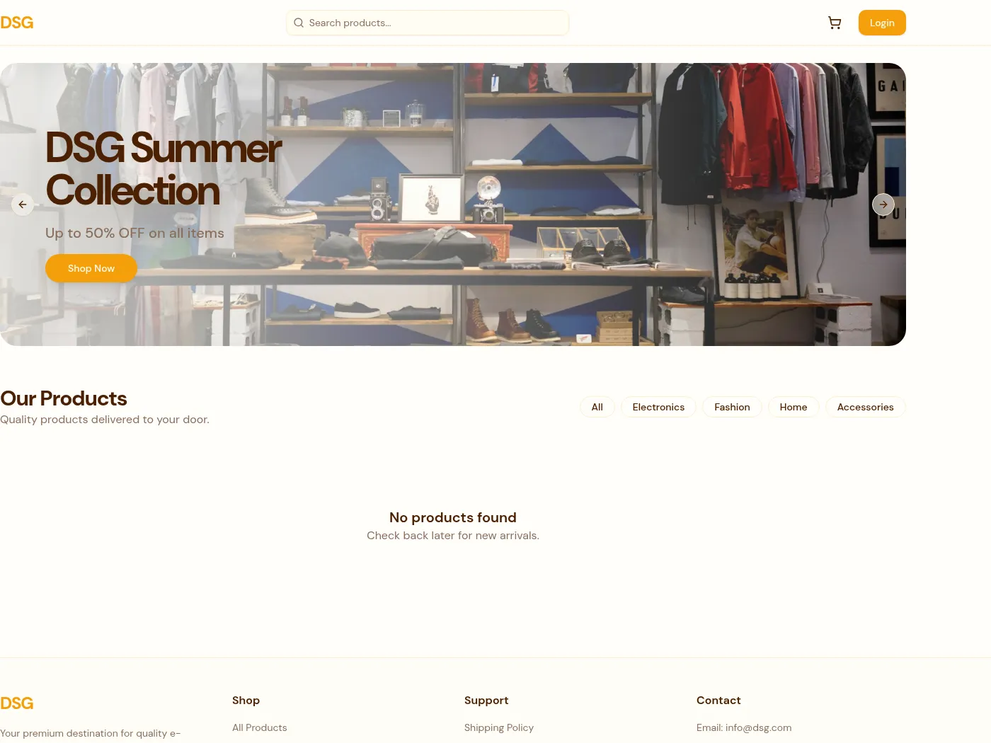 DSG Online Store