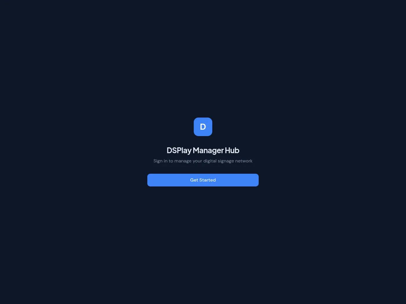 DSPlay Manager Hub