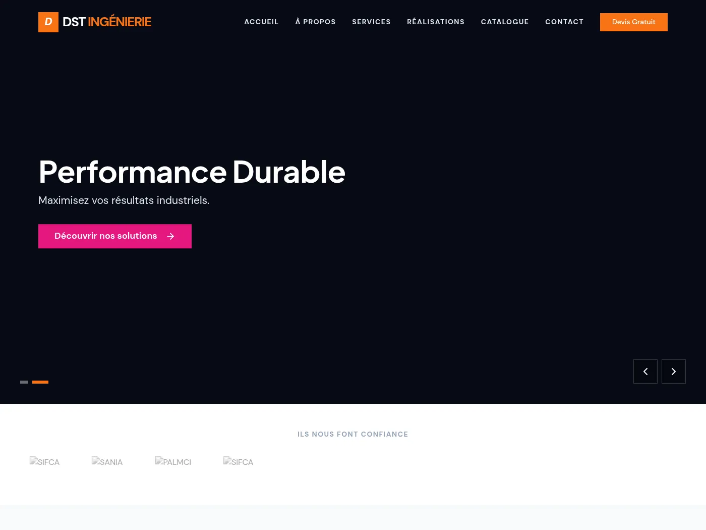 DST Ingénierie Redesign