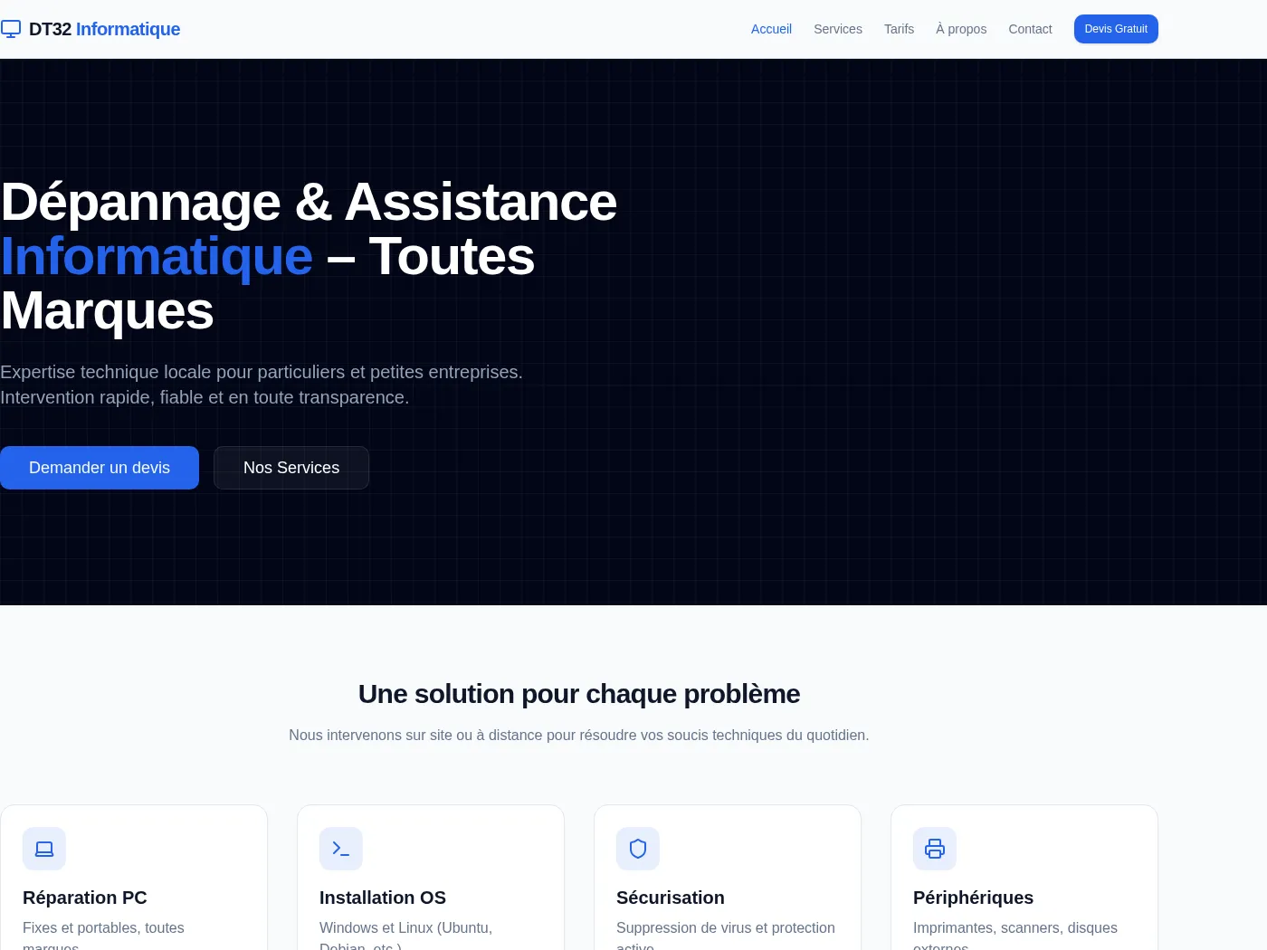 DT32 Informatique Pro Site