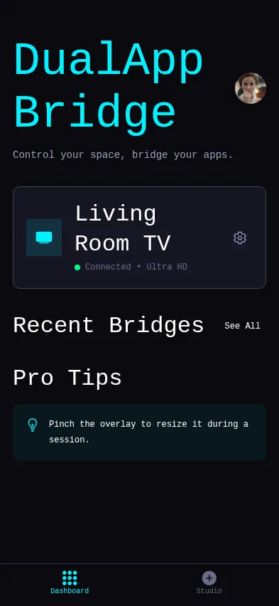 DualApp Screen Bridge