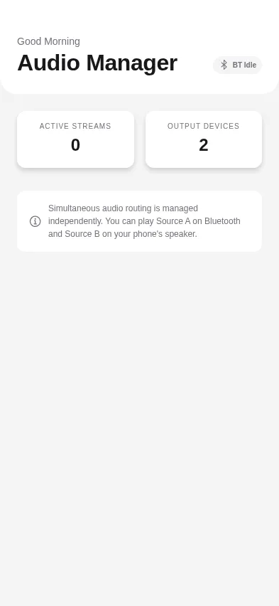 Dual Audio App Manager