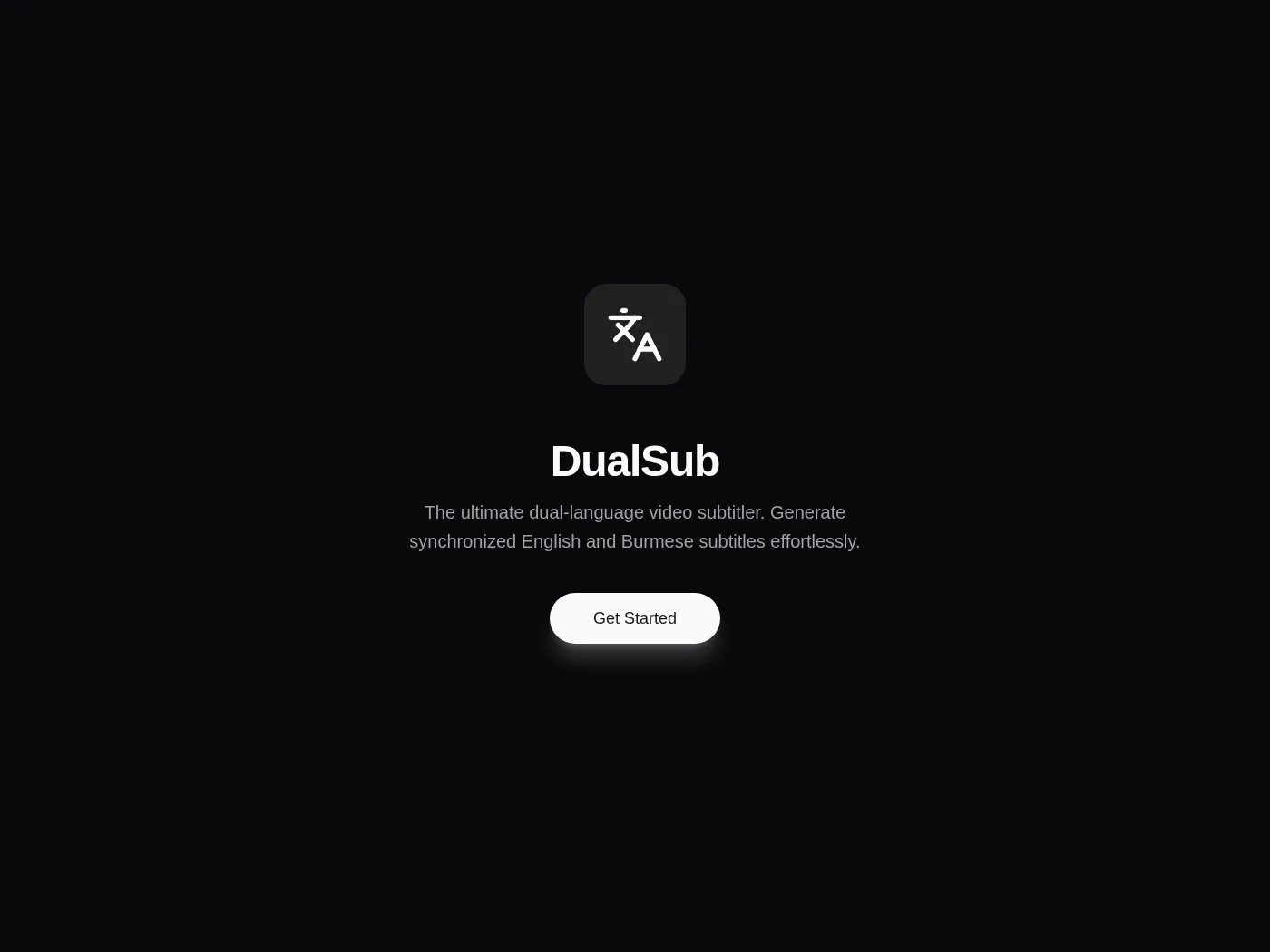 Dual-Language Video Subtitler