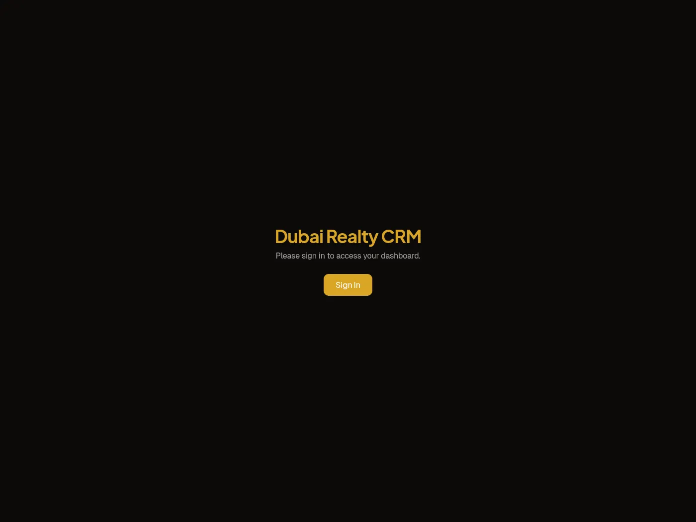 Dubai Realty CRM Suite