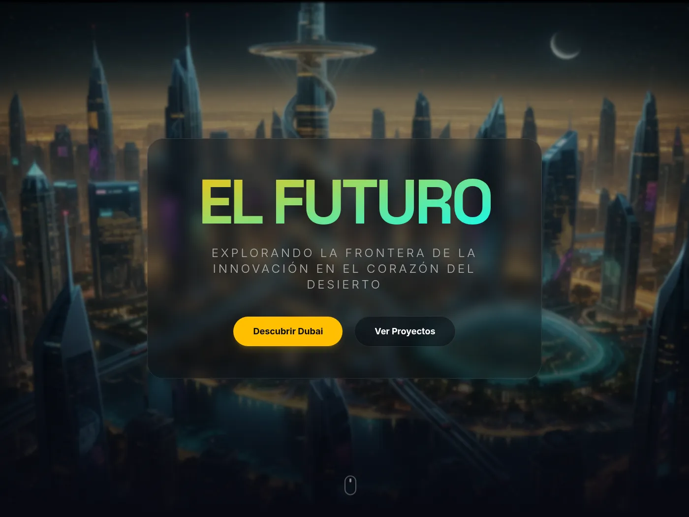 Dubai Futuristic Banner
