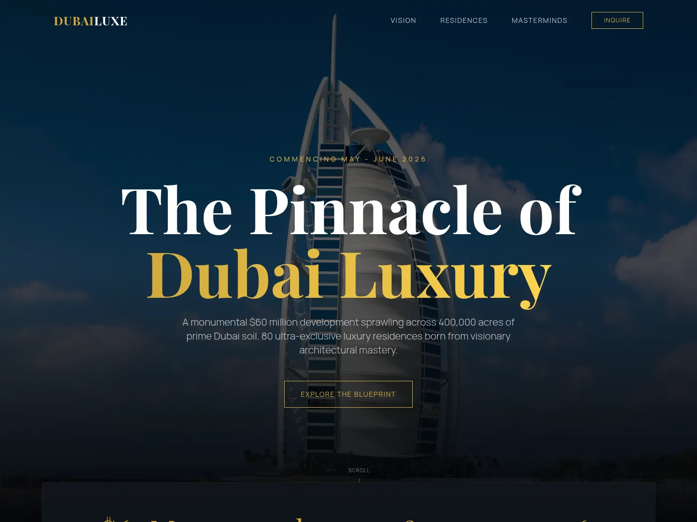 Dubai Luxe Resort Vision